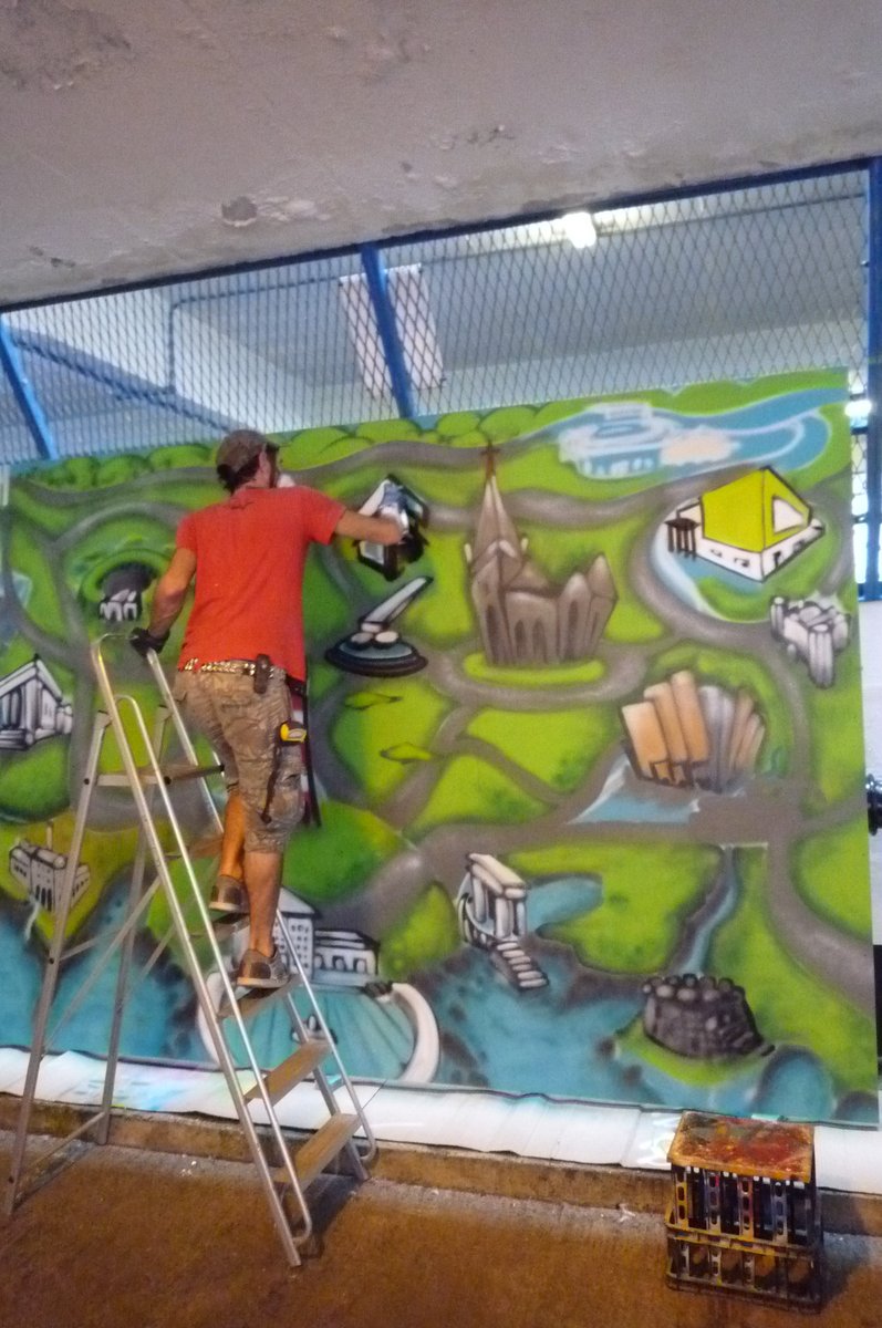 “Friends of Access” Mural | Access Plymouth | July 2018 – Jon Lilly